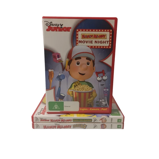 HANDY MANNY (DVD) 3 Bundle Lot Children Kids Family DIY Tools Handyman ...
