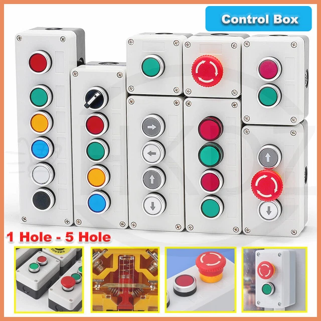 EMERGENCY STOP BUTTON Switch Control Box Start Stop Pushbutton Switch 1 ...
