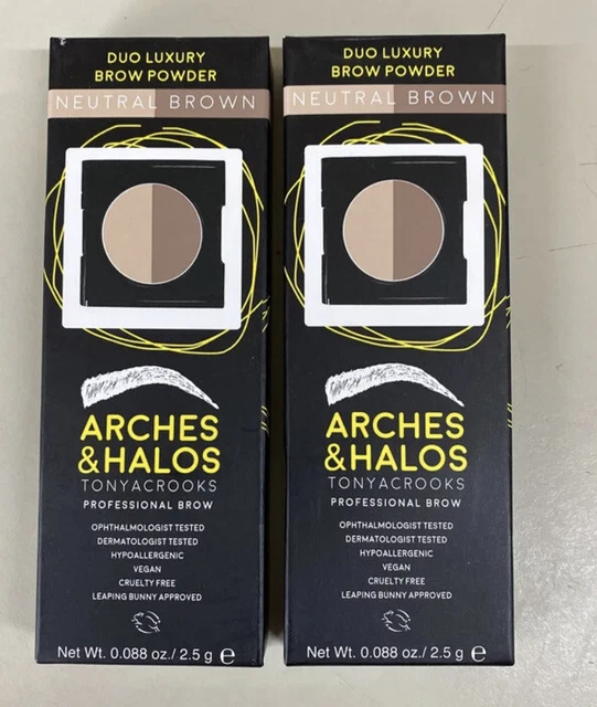 2-ARCHES AND HALOS Tony Acrooks Pro Brow Building Pomade Neutral Brown ...