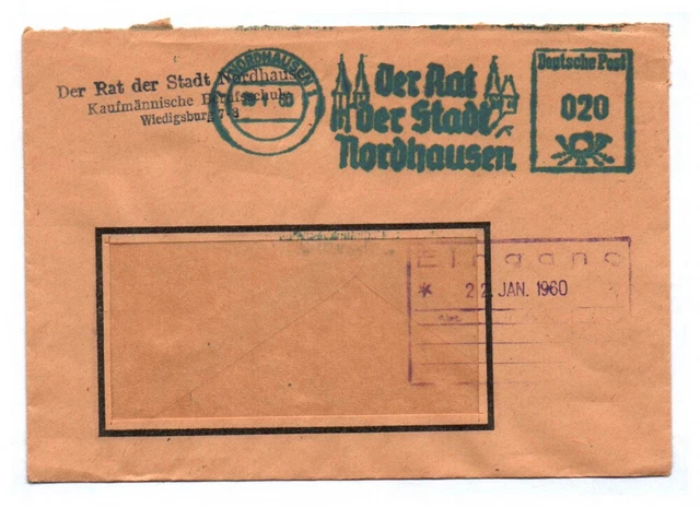 LETTERA IL RAT Il Città Nordhstampaen Kaufmännische Berufsschule DDR ...