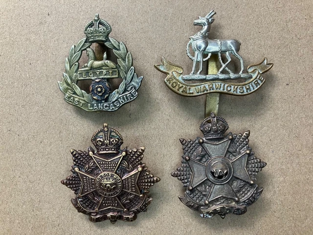 WW1/ WW2 BRITISH Army Cap badges, job lot £5.92 - PicClick UK