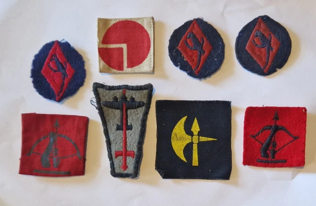 ORIGINAL WW2 BRITISH Army Formation Sign Collection Various Regiments ...