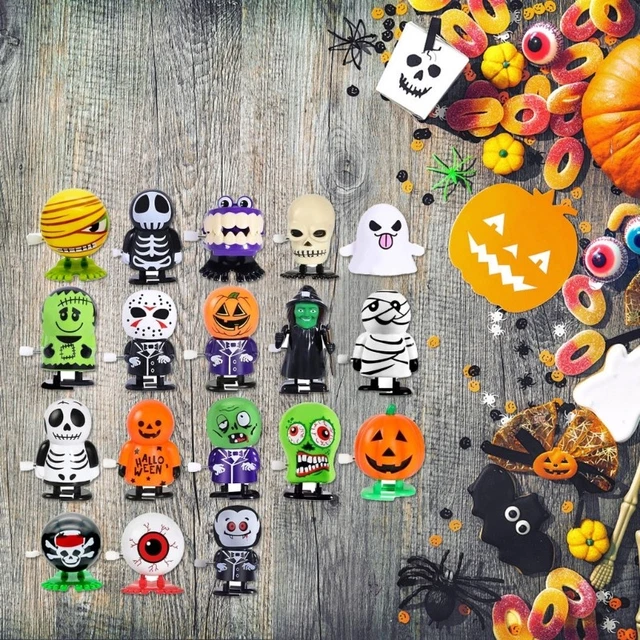 HALLOWEEN WINDUP TOY18PCS Clockwork Spring Jumping Kids Goodie Bag Toy ...