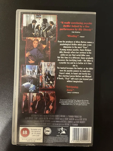 FEAR (VHS) 1990 Ally Sheedy, Pruitt Taylor Vince, Rare Horror Movie £14 ...