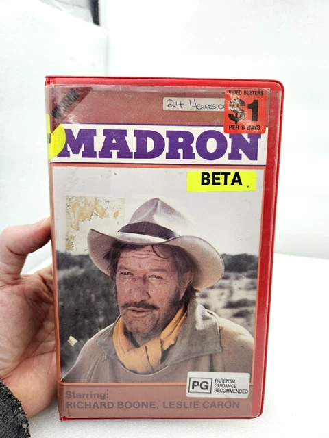 RARE BETA TAPE MADRON Clamshell Betamax Ex-Rental King of Video Australia $621.00 - PicClick AU