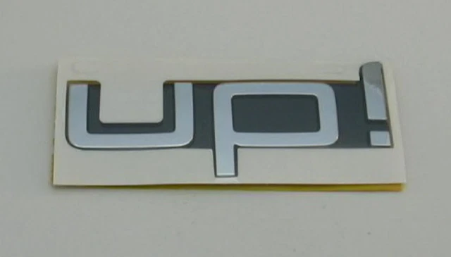 ORIGINAL VW UP! Lettering rear emblem chrome character tailgate ...