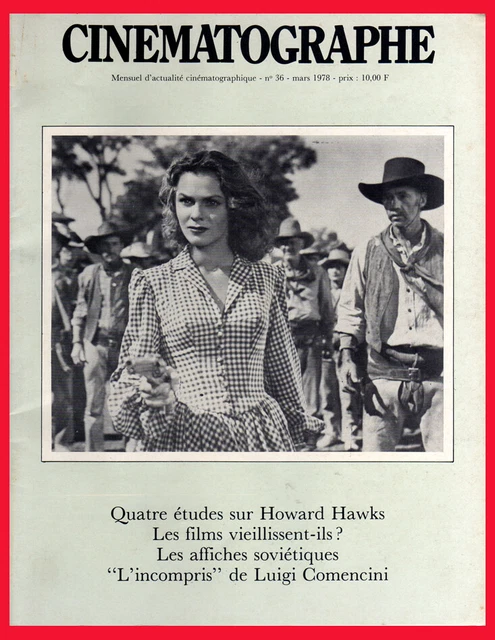 CINÉMATOGRAPHE N°36 - Joanne Dru - La rivière rouge - mars 1978 EUR 4 ...