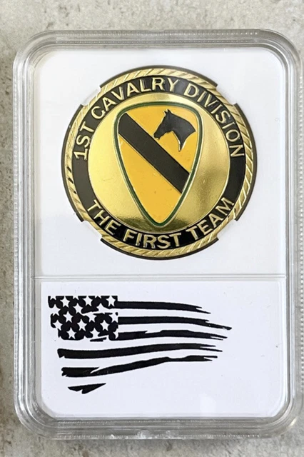 US ARMY 1ST Cavalry Division Regiment Cav Military Challenge Coin EUR ...