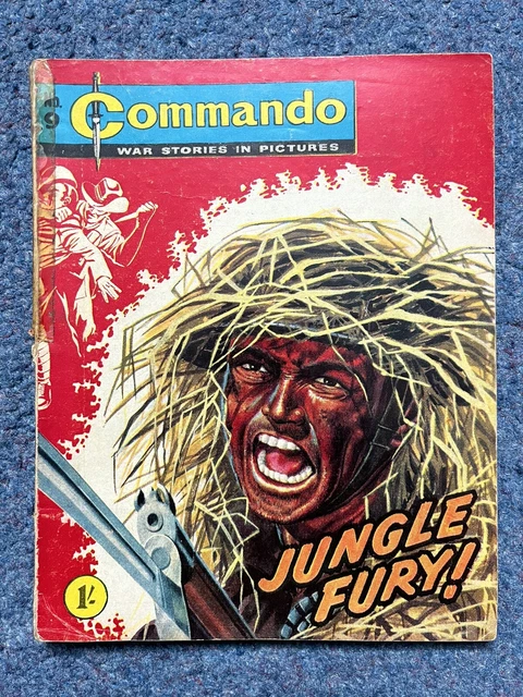 COMMANDO WAR STORIES in Pictures Comics No. 9 Jungle Fury! EUR 153,34 ...