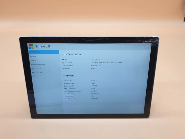 MICROSOFT SURFACE PRO 7+ Core i7-1165G7 2.8GHZ 16GB RAM 256GB SSD,READ ...
