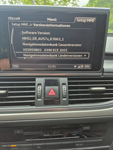 AUDI A6/A7 MMI Navigation Kartenupdate 2025 Carplay und Android Car EUR ...
