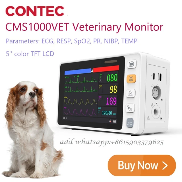 VETERINARY USE PATIENT Monitor Vital Signs ECG,NIBP,SPO2,PR,RESP,TEMP ...
