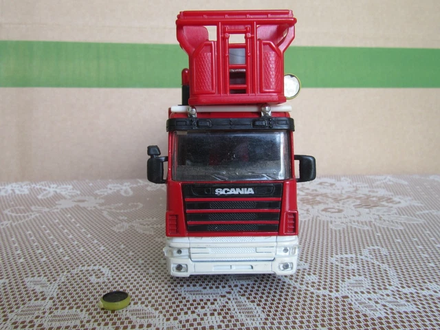 674Y NEW RAY China Scania R124/400 1:43 Large Scale Fire Truck $31.10 ...