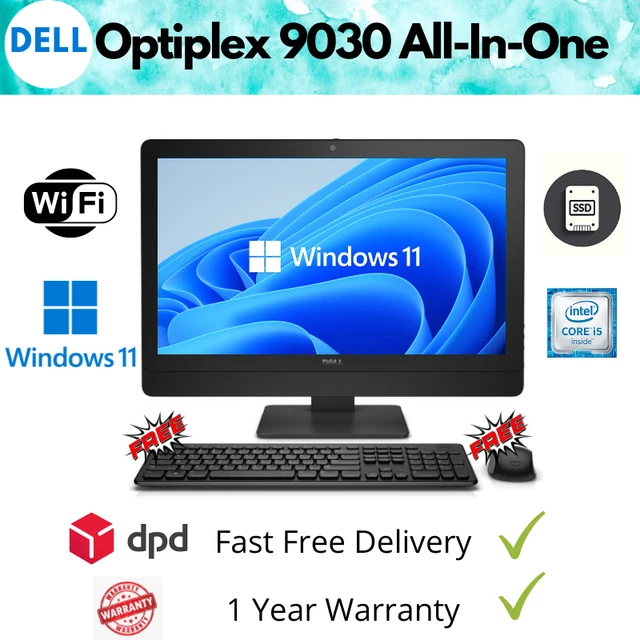 WINDOWS 11 AIO PC i5-4thGen 23" DELL OptiPlex 9030 All-in-One 8GB RAM ...