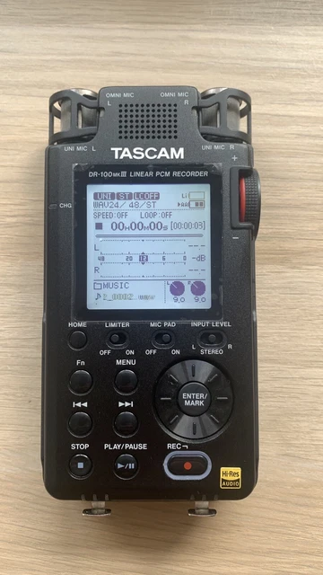 TASCAM DR-100 MKIII Registratore PCM lineare 24 bit EUR 288,86 ...