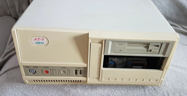 VINTAGE OLD PC AT desktop case for vintage 386 486 586 EUR 140,00 ...
