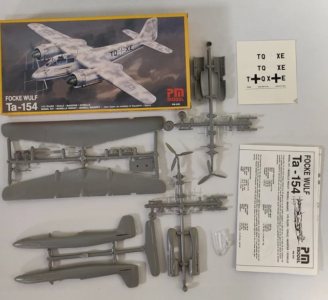 MAQUETA AVIÓN FOCKE Wulf Ta-154 PM model escala 1/72 EUR 12,00 ...