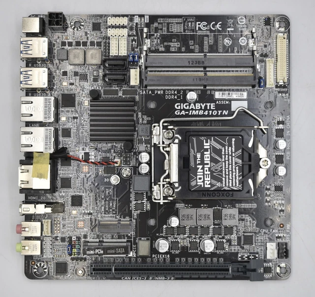 GIGABYTE GA-IMB410TN THIN Mini-ITX MB LGA1200 H410 DDR4 32G Dual HDMI & GbE £75.00 - PicClick UK