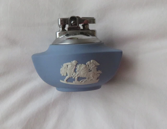 WEDGWOOD BLUE JASPERWARE Lighter - Ronson - table decoration £14.00 ...