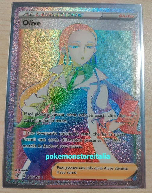 CARTA POKEMON OLIVE 202/192 FUORISERIE HYPER FRAGORE RIBELLE IN ...