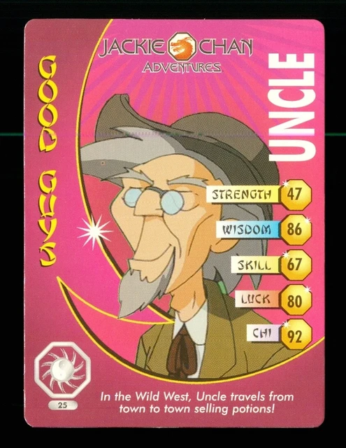 1 X JACKIE Chan Adventures Good Guys card 25 Uncle EUR 2,90 - PicClick IT