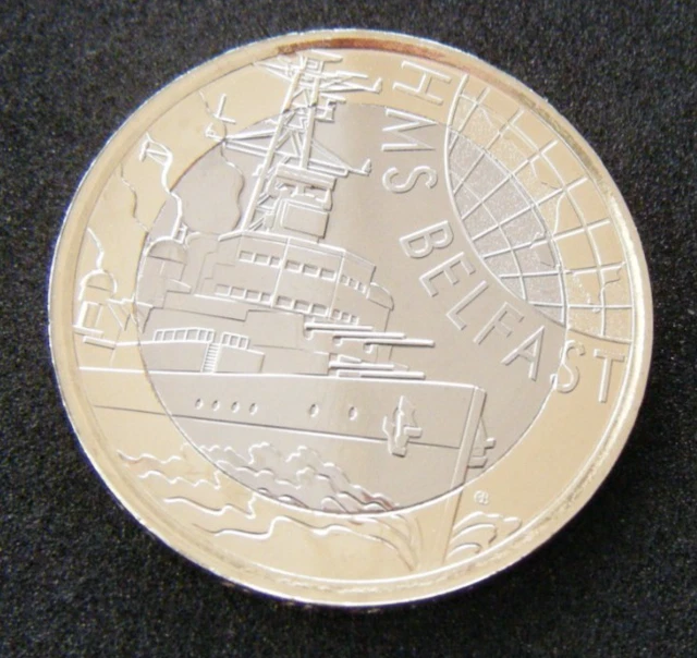 2025 HMS BELFAST £2 Two Pound Coin Brilliant Uncirculated £11.99 ...