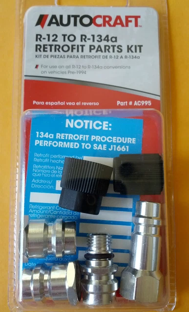 R-12 To R-134a ALL R12 SYSTEMS Retrofit Conversion ADAPTER, 58% OFF