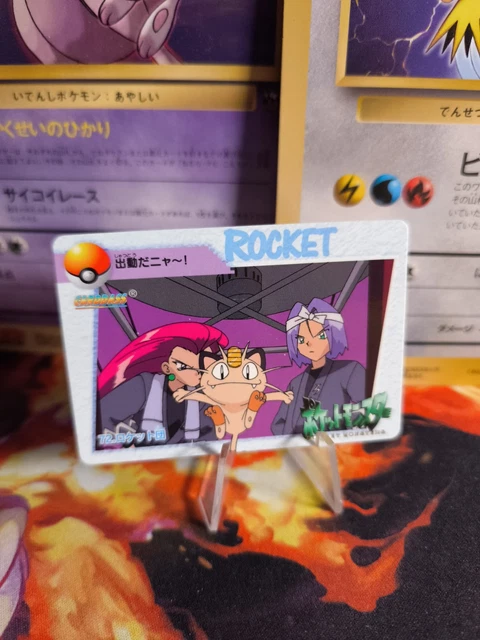 POKEMON KARTE CARD Team Rocket Meowth Carddass Vending Anime japanese ...