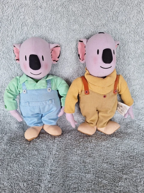 KOALA BROTHERS PLAYSKOOL 2003 Frank & Buster Soft Toys Hasbro 18Cm Tall ...