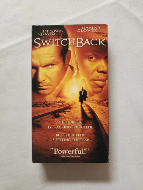 SWITCHBACK DENNIS QUAID Dan Glover VHS Tape, COMPLETE/TESTED SEE PHOTOS ...