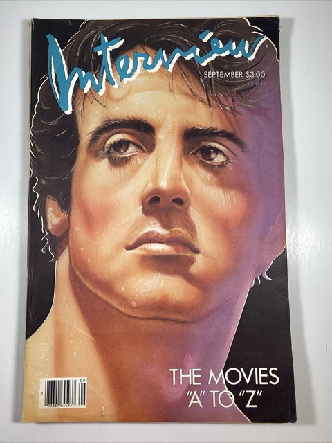 INTERVIEW MAGAZINE SEPTEMBER 1985-Sylvester Stallone-Warhol Basquiat ...