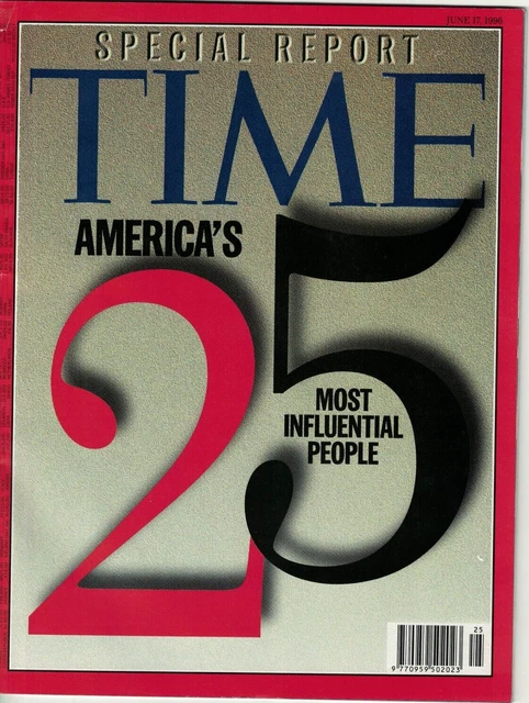 AMERIKA 25 MOST Influential People Martha Steward Time 1996 Magazine ...