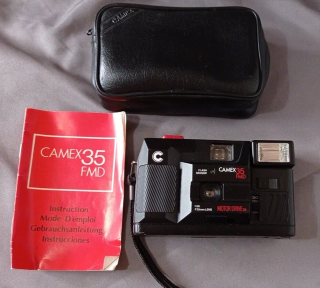 VINTAGE CAMEX 35FMD Camera Japan Point & Shoot Lens 35mm Film Case ...