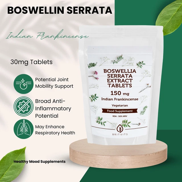 BOSWELLIA SERRATA 250 Tablets Boswellin Extract for Joint £23.90 ...