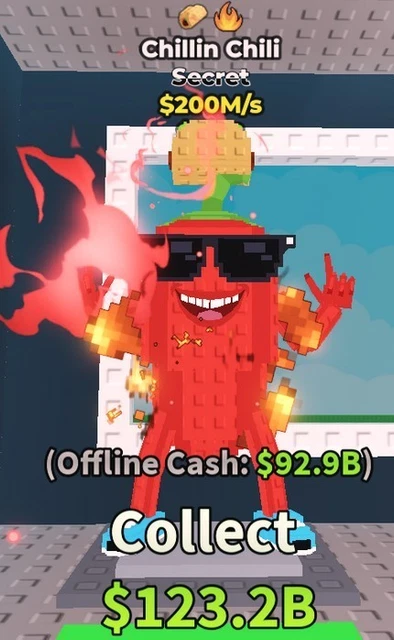 CHILLIN CHILI 200M mit Traits Steal a Brainrot Secret selten EUR 19,90 ...