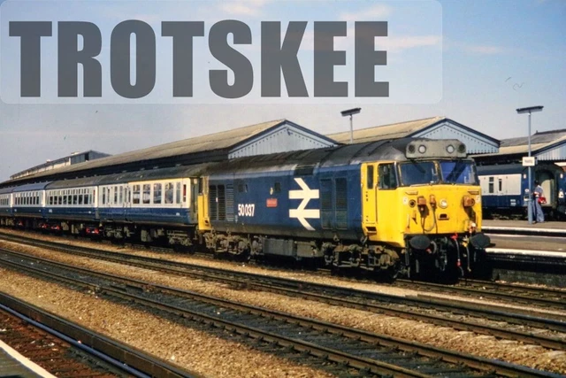 35MM SLIDE BR British Railways Diesel Loco Class 50 50037 Reading 1984 ...