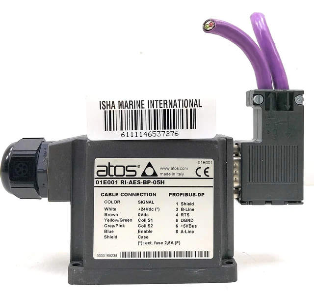 ATOS 01E001 RI-AES-BP-05H Servo Relay Control Valve $184.83 - PicClick CA