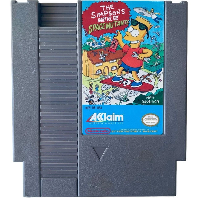 THE SIMPSONS BART vs The Space Mutants Nintendo NES Game USA $27.95 ...