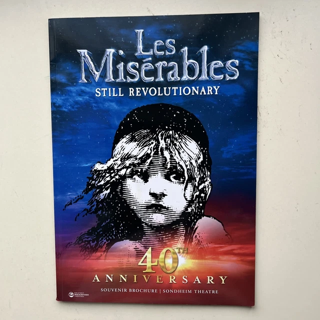 LES MISERABLES 40TH ANNIVERSARY GALA PERFORMANCE PROGRAM BROCHURE ONE ...