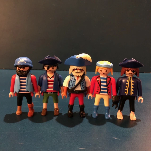 PLAYMOBIL PIRATES & Corsairs: Five Pirates With Blue Clothes EUR 11,63 ...