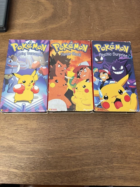 VINTAGE 90S POKÉMON VHS fighting tournament thunder shock and psychic ...