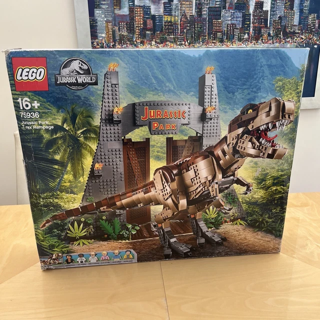 LEGO JURASSIC WORLD: Jurassic Park: T. rex Rampage (75936) - Brand New ...