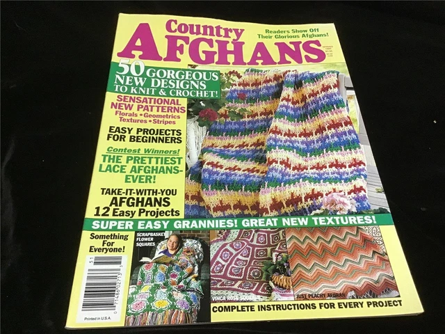 COUNTRY AFGHANS MAGAZINE Spring 1995 The Prettiest Lace Afghans Ever! £ ...
