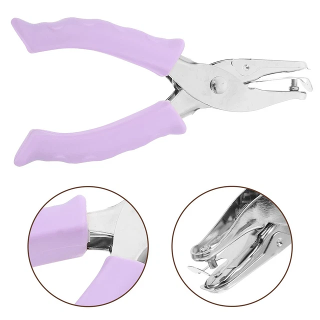 PAPER PUNCH PORTABLE Circle Punches for Crafts Handheld Hole Punching ...