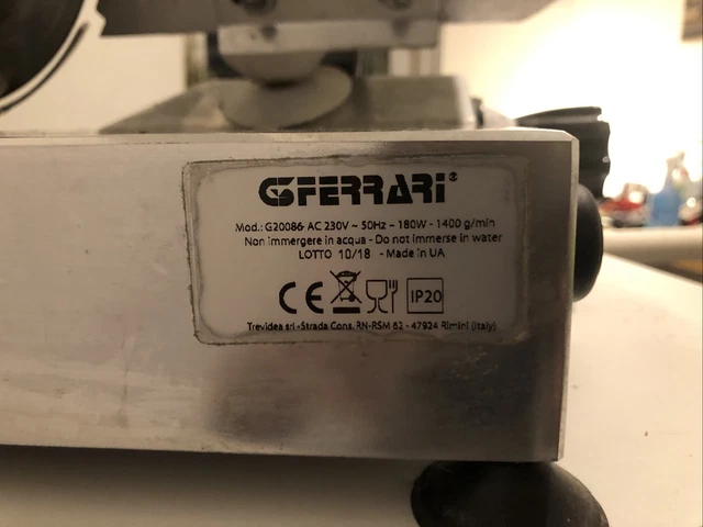 MEAT SLICER WITH 25 mm Blade - Fixed Sharpener £669.70 - PicClick UK