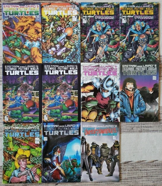 VINTAGE TEENAGE MUTANT Ninja Turtles Issue 6-14 Mirage 11 Comic Lot ...