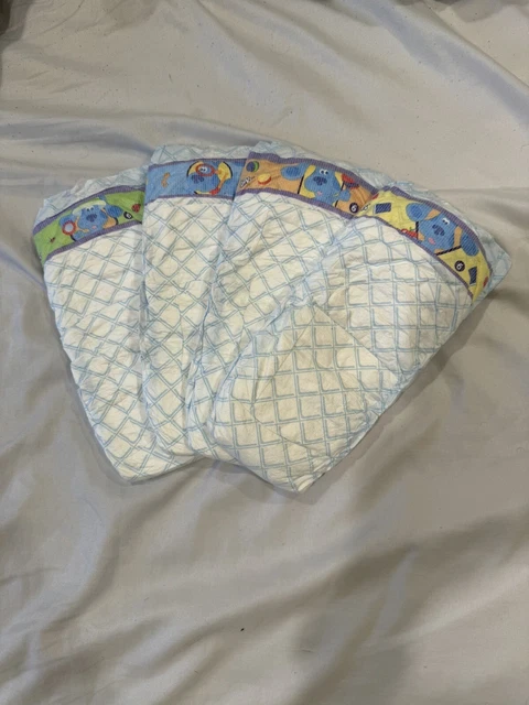 “RARE” 2007 VINTAGE Luvs Blues Clues Diapers Size 6 Diaper Lot of 4 $47 ...