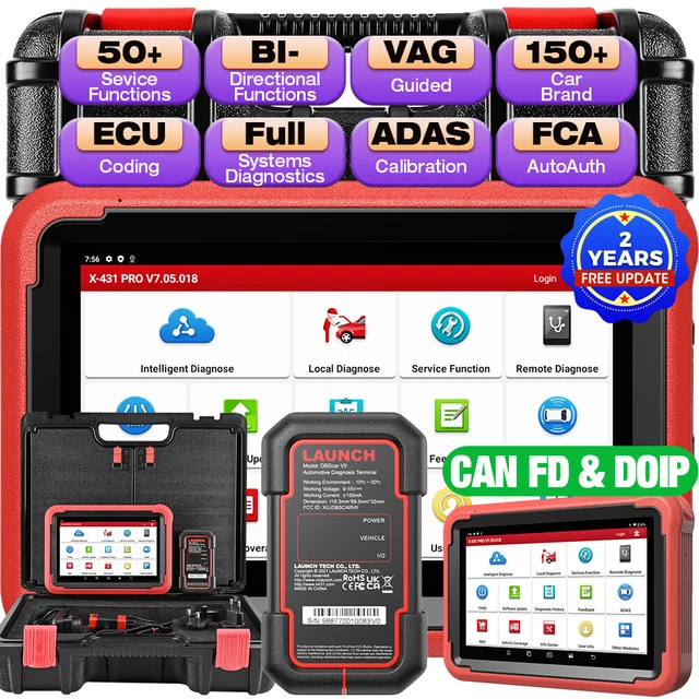 2025 LAUNCH X431 PRO V5.0 PRO5 ALL System Car Diagnostic Scanner Tool ...