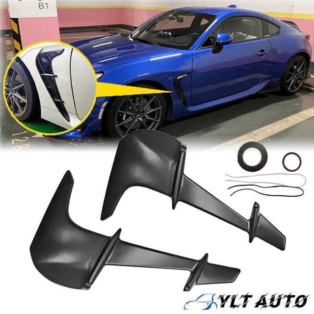 FIT 2022-2024 SUBARU BRZ/Toyota GR86 Black ABS Side Fender Vent Garnish ...