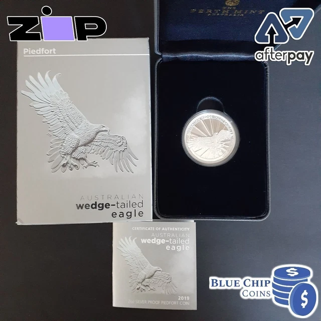 2019 $2 AUSTRALIAN WEDGE-TAILED EAGLE 2oz SILVER PROOF COIN $299.99 ...